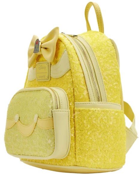Loungefly Backpack Disney Beauty and the Beast Yellow Sequin – Backpack ...