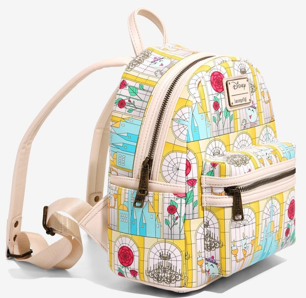 Loungefly Backpack Disney Beauty and the Beast Glass Lumiere, Mrs ...