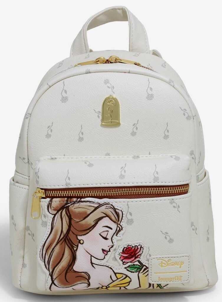 Loungefly Backpack Disney Beauty and the Beast Belle Holding Rose ...