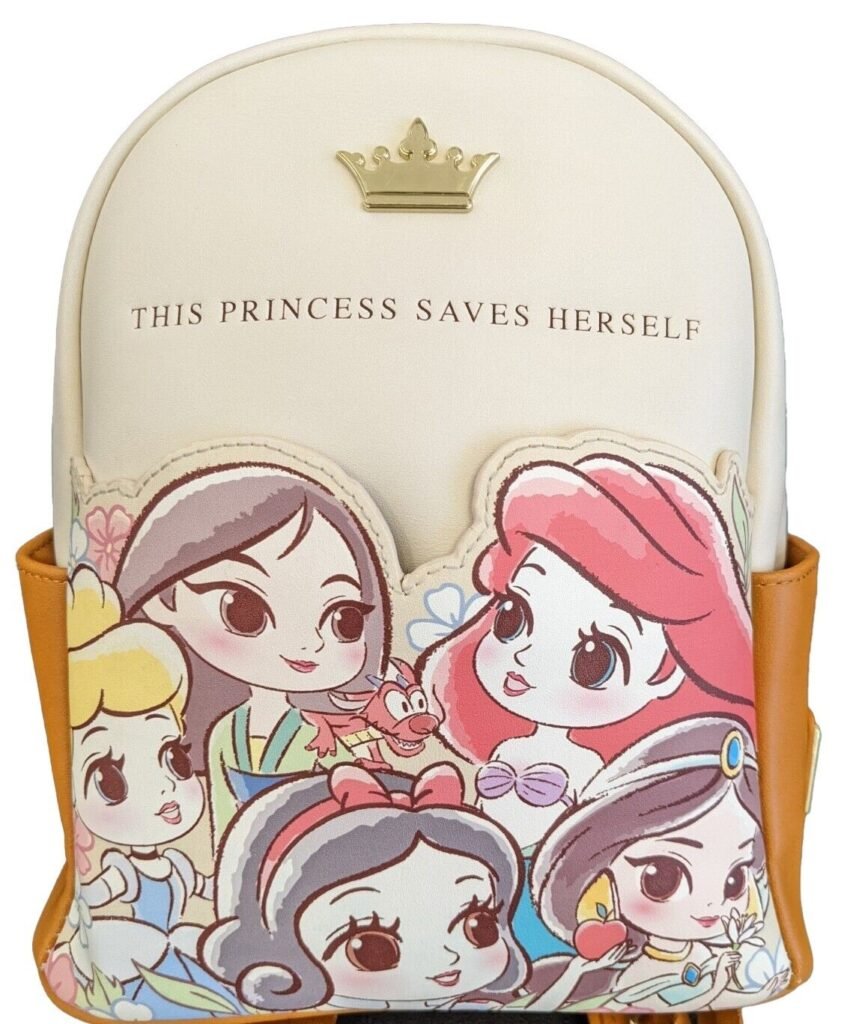 Loungefly Backpack Disney Princess Saves Herself Cute – Backpack Sisters