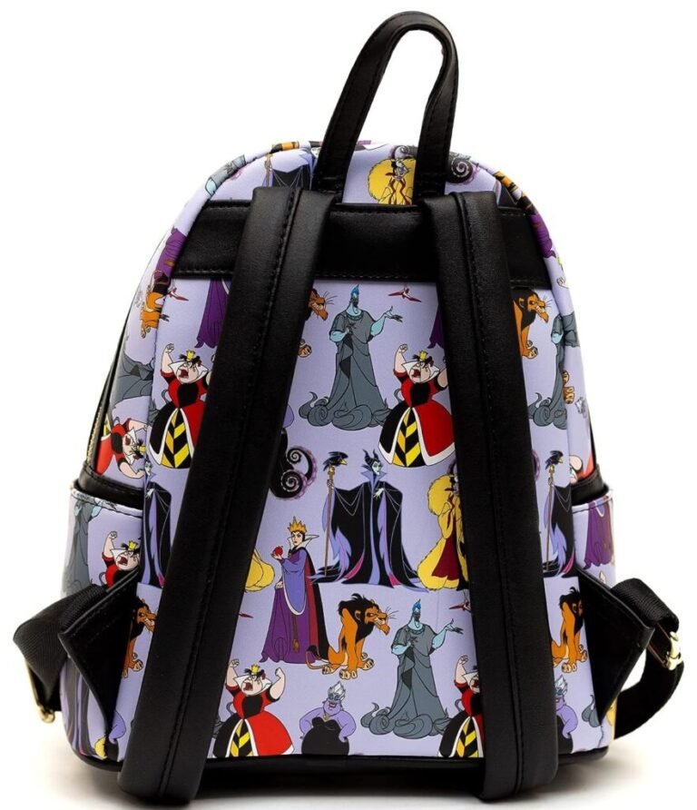 Loungefly Backpack Disney Villains Scar, Queen of Hearts, Ursula, Hades ...