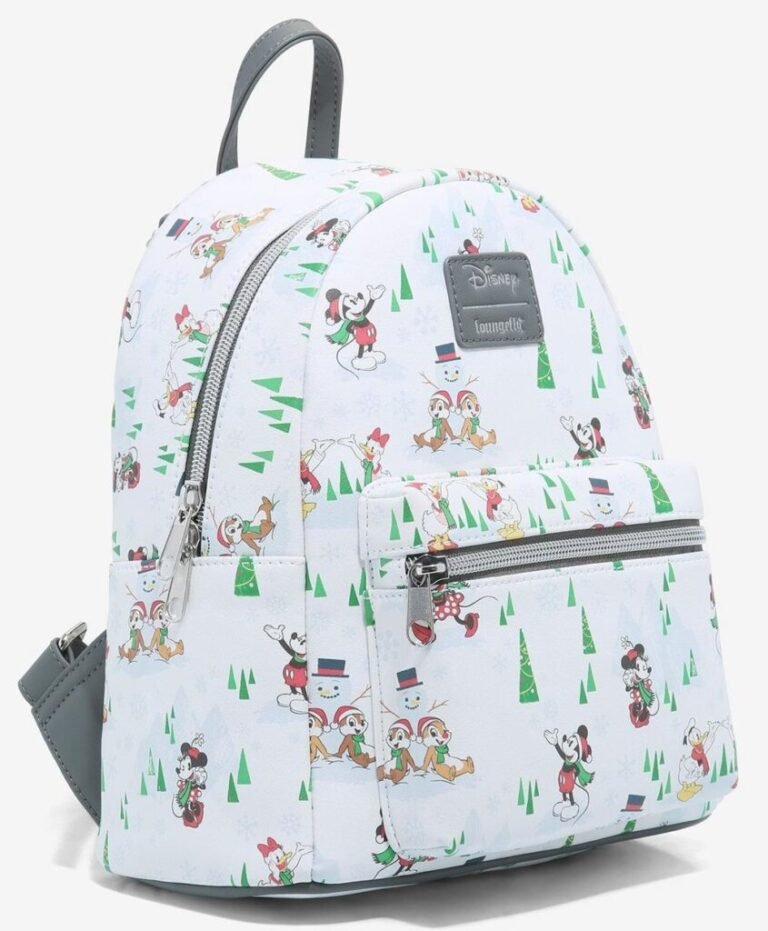 Loungefly Backpack Disney Mickey and Friends Holiday Trees and Hats ...